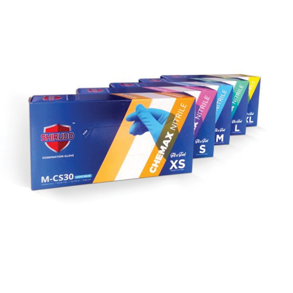 Shirudo Chemax Examination Nitrile Gloves - Adventa Healthcare